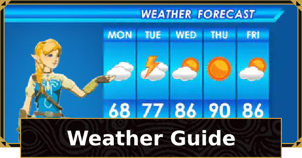 BotW Weather Guide How To Change Effects Zelda Breath Of The