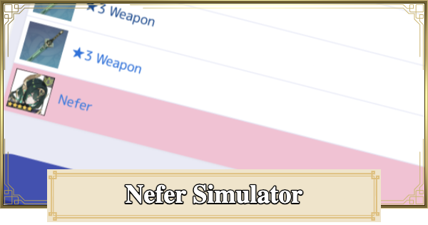 Genshin Impact | Gacha Simulator for Nefer Banner - Temptation Of The ...