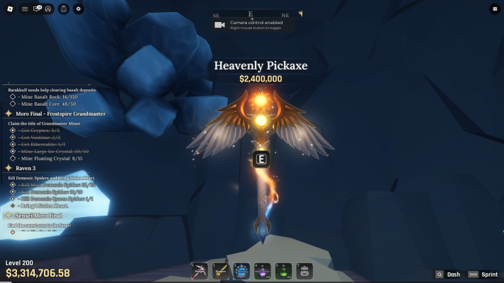 The Forge | Heavenly Pickaxe Stats and Location - GameWith