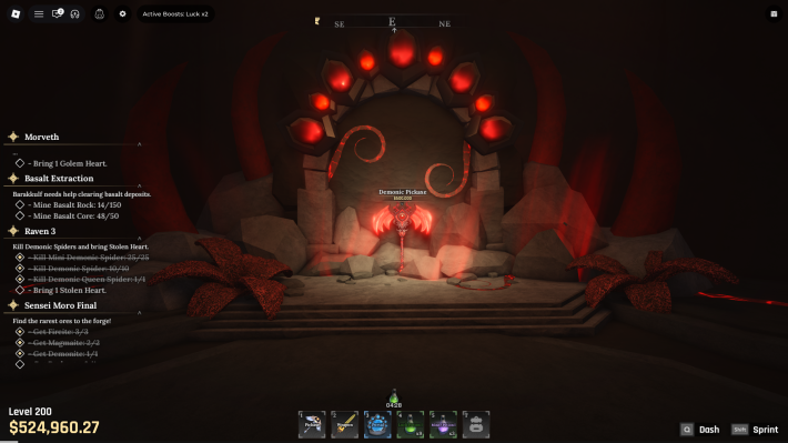 The Forge | Demonic Pickaxe Stats and Location - GameWith