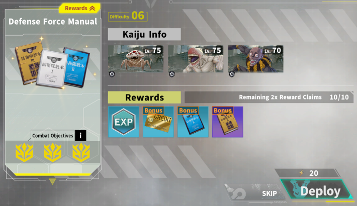 How to Level Up Characters and Get Defense Force Manuals | Kaiju No. 8 ...