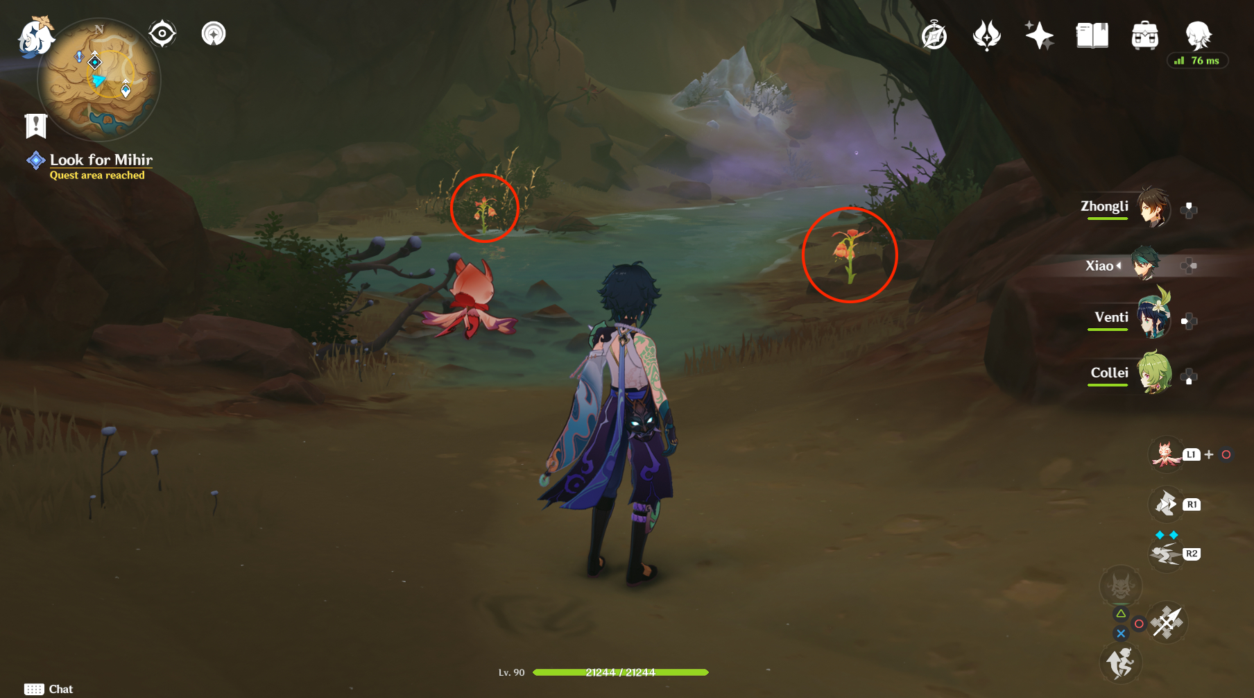 Genshin Impact | Mourning Flower Location & Farm Routes - GameWith
