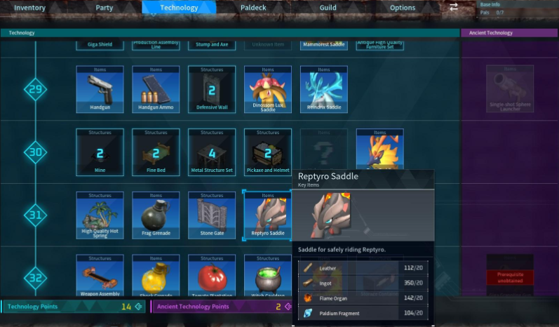 Palworld | Reptyro Saddle - How To Get - GameWith