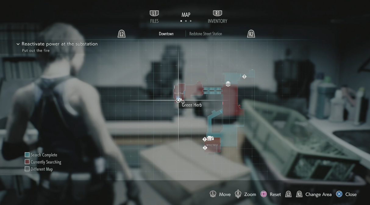 RE3 Remake | Jill's Room ~ Downtown - Story Walkthrough & Map ...