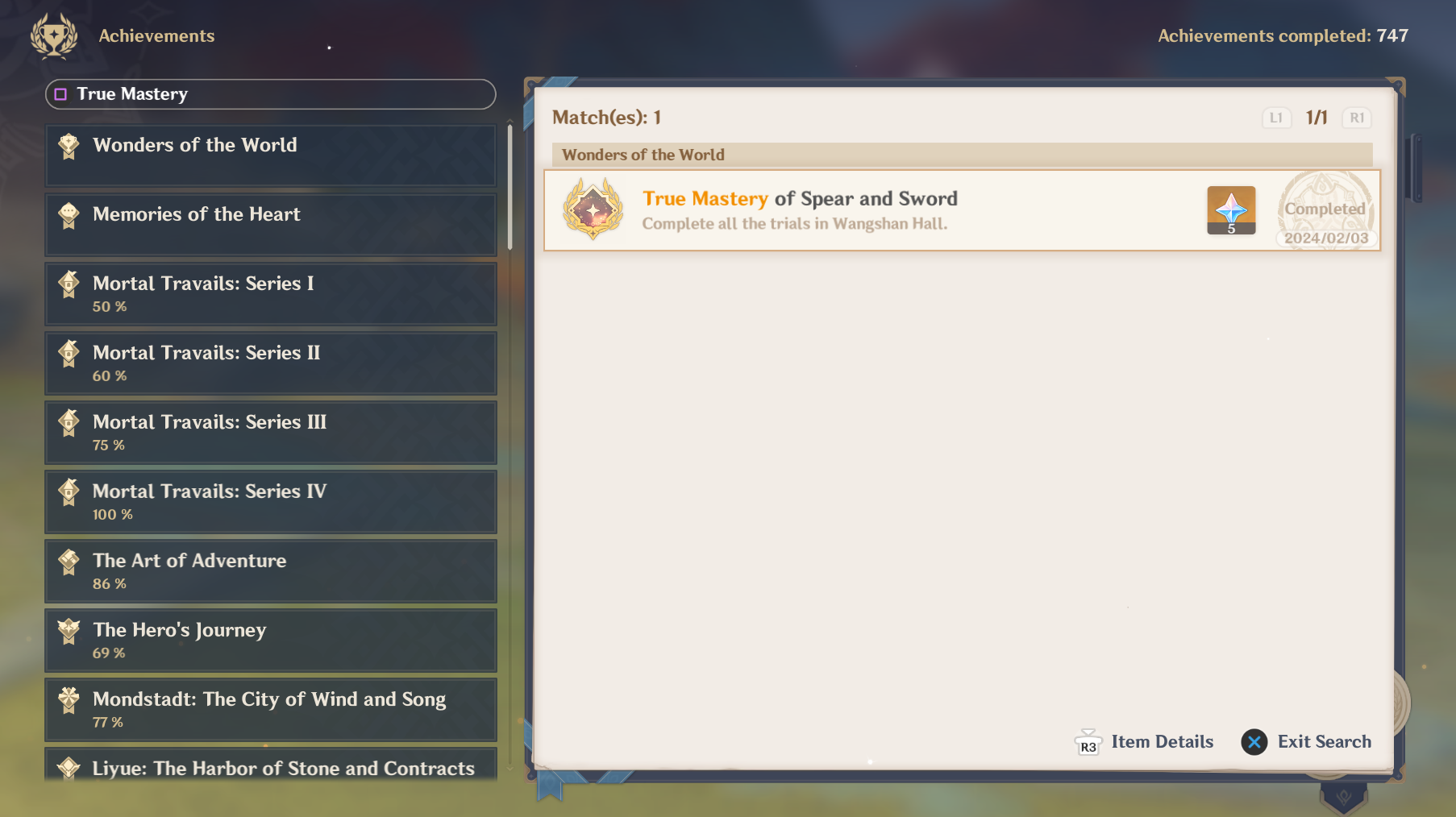 Genshin Impact | True Mastery Of Spear And Sword Secret Achievement ...