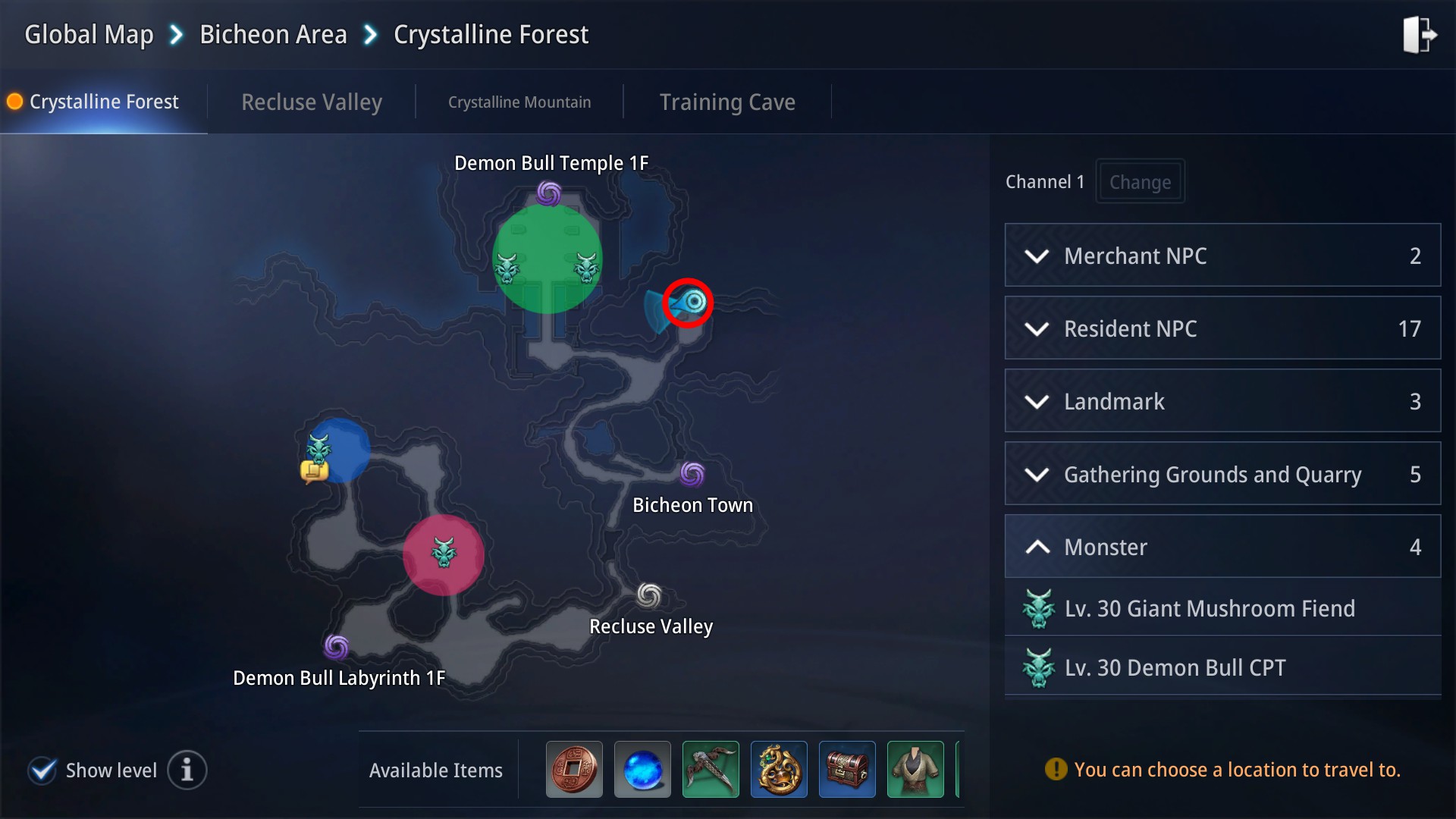 Change Of The Crystalline Forest Request - Find The Location Of Energy ...
