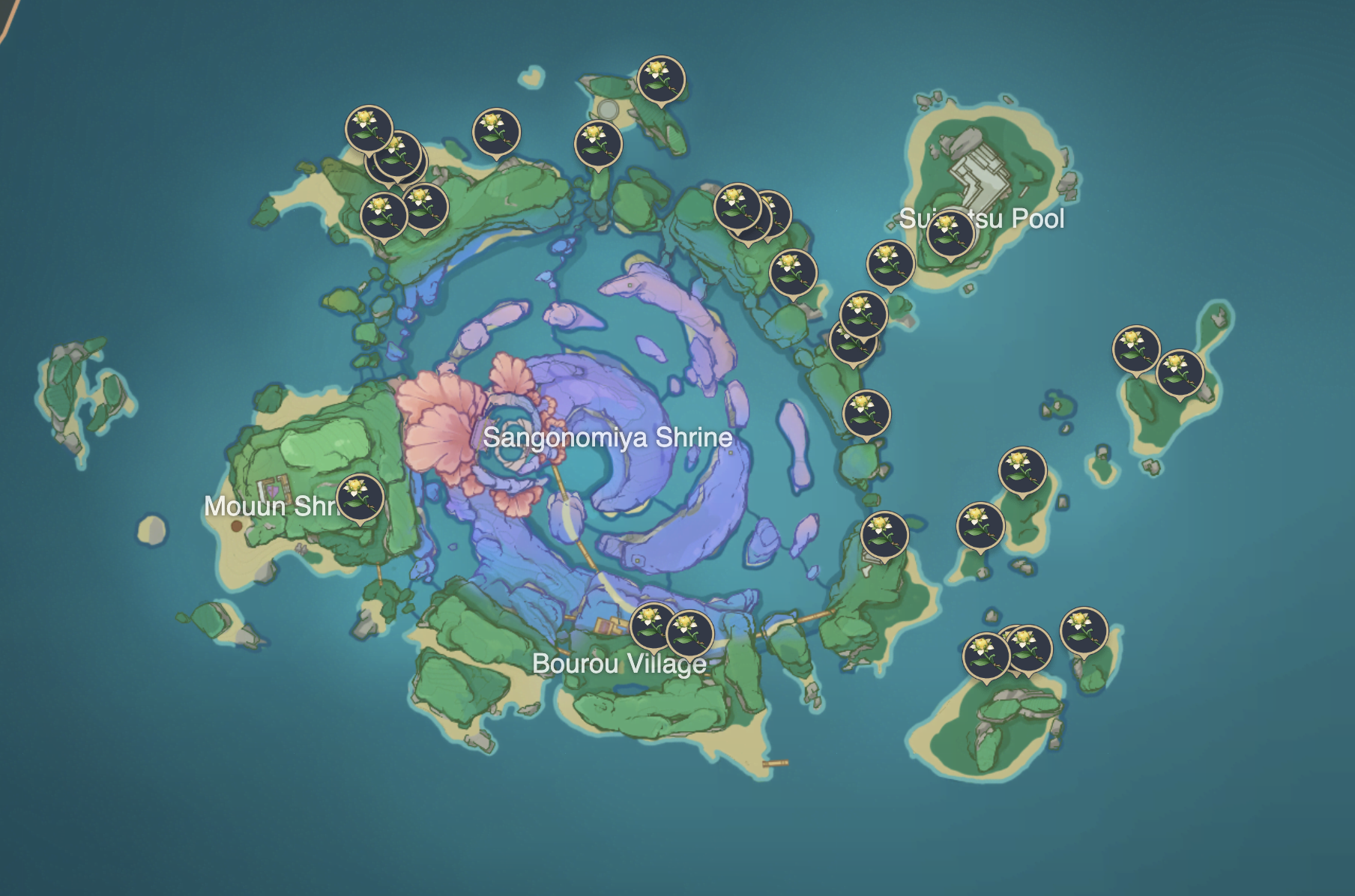 Genshin Impact | Trillion Trinket Trawl Materials Locations Guide ...