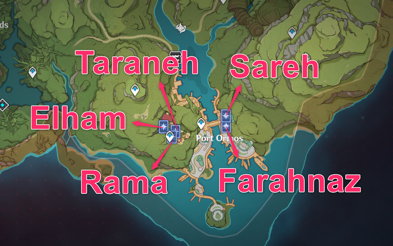 Genshin Impact | NPC Challengers Locations & Map For Genius Invokation ...