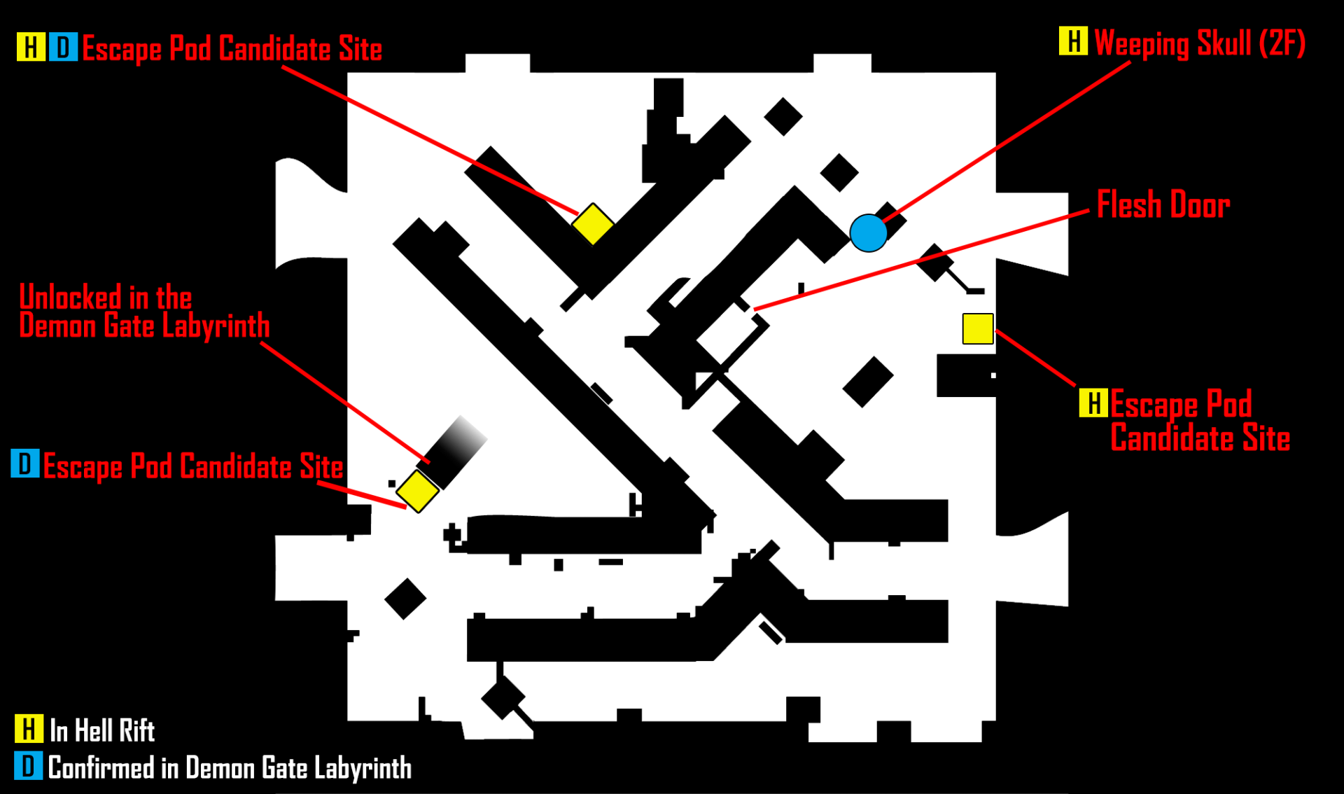 LET IT DIE: INFERNO | Escape Pod Spawn Locations Guide - GameWith