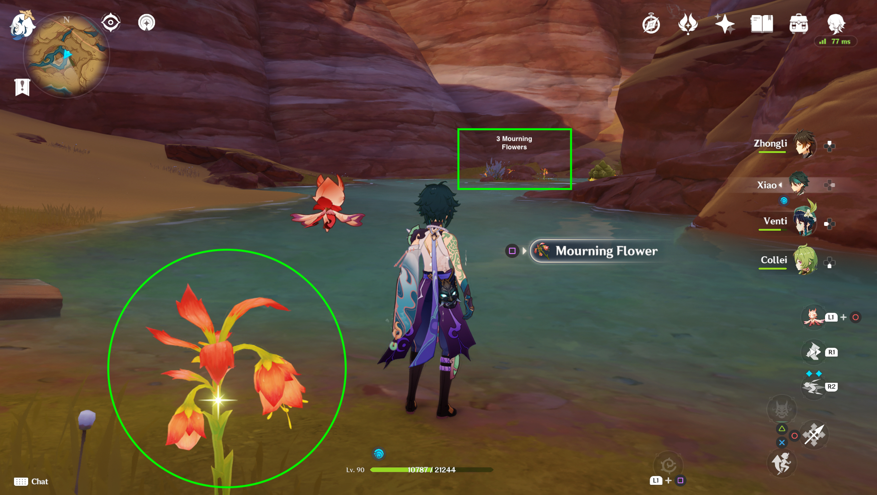 Genshin Impact | Mourning Flower Location & Farm Routes - GameWith