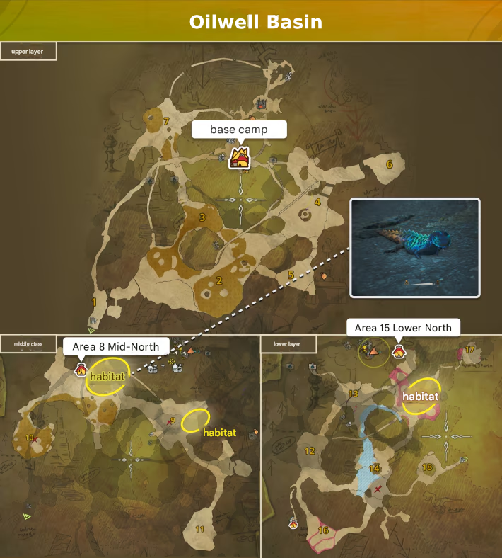 MH Wilds | Azure Rufflizard - Location and How to Capture | Monster ...