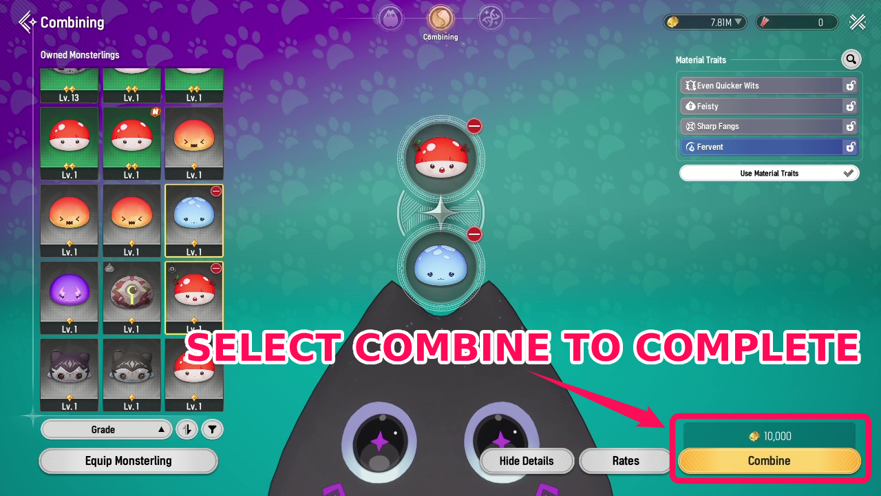 Combining Guide - Best Mutations & Monsterling | Mongil: Star Dive ...