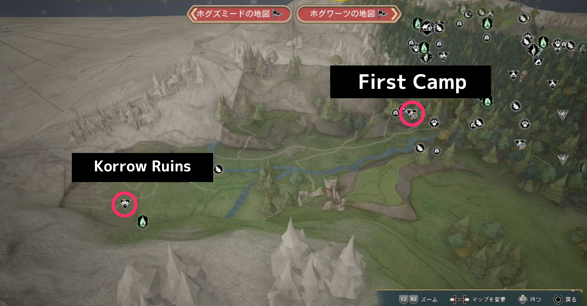 Hogwarts Legacy | Map Symbols - All Icons & Location Markings Explained ...