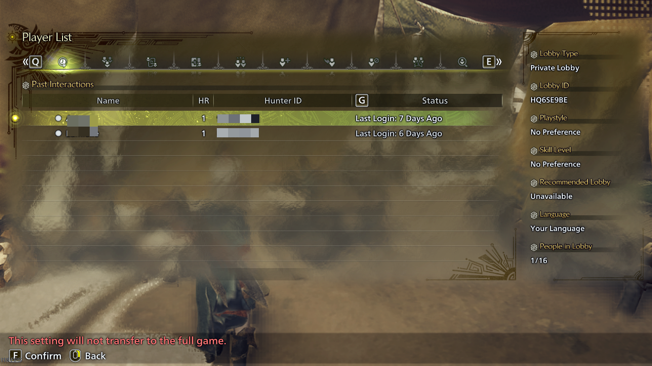 MH Wilds | Hunter ID Guide - How To Check & Search | Monster Hunter ...