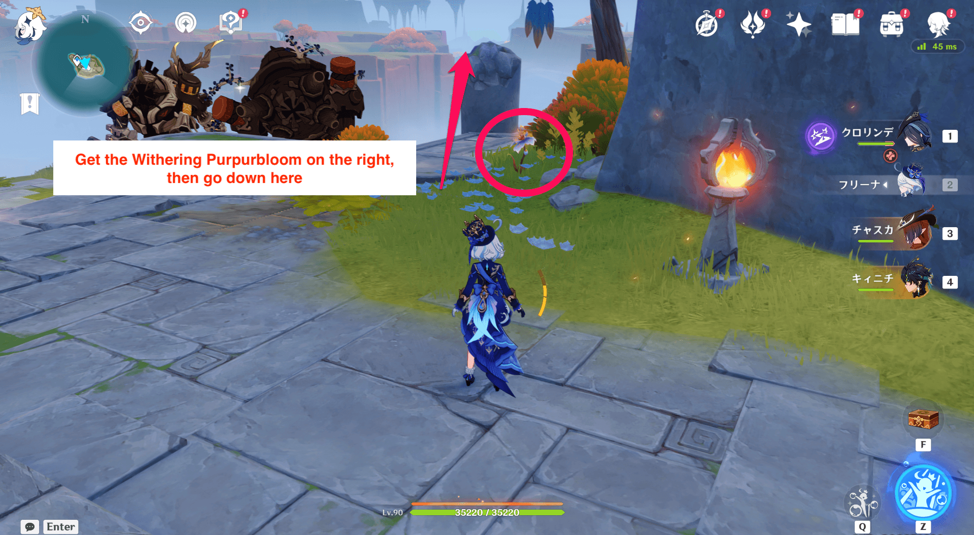 Genshin Impact | Withering Purpurbloom Location & How To Get - GameWith