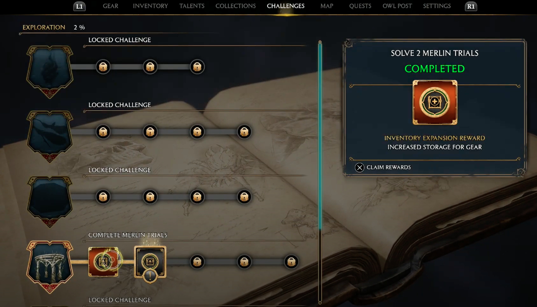 Hogwarts Legacy | Gear Slots Expansion - How To Get More Inventory ...