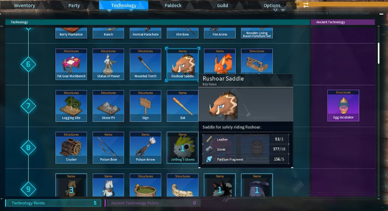 Palworld | Rushoar Saddle - How To Get - GameWith