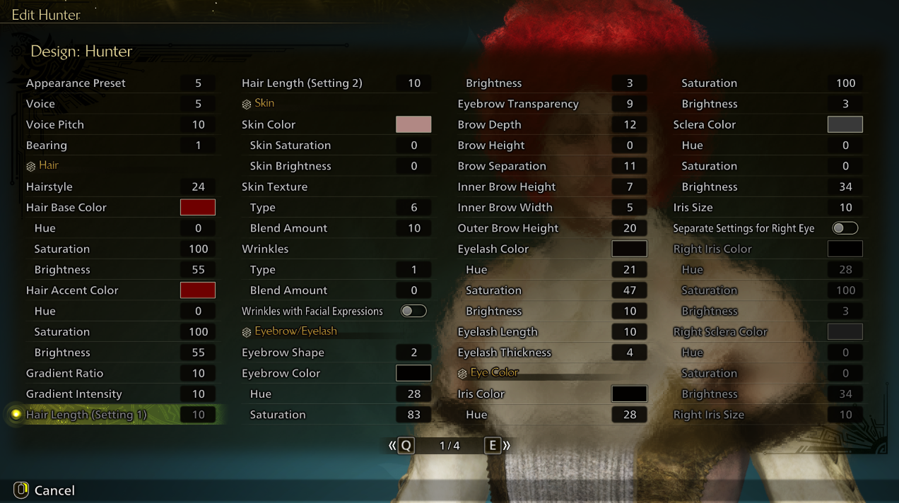 MH Wilds | Female & Male Character Creation Presets Recipes | Monster ...