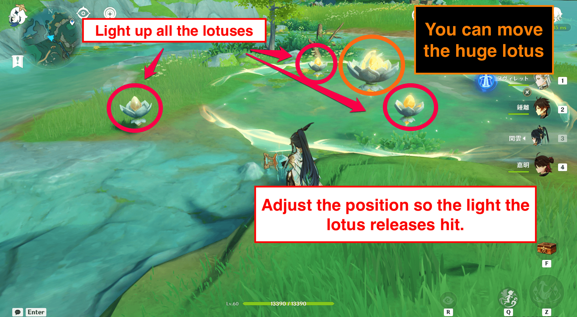 Genshin Impact | Scenes Of Flowing Lotus Guide & Locations - GameWith