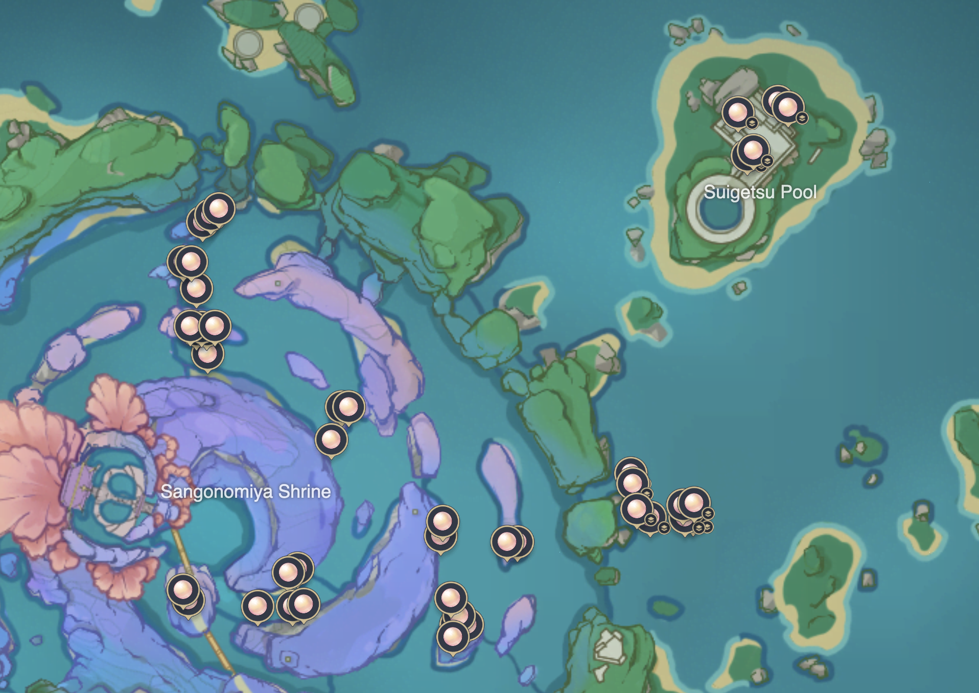 Genshin Impact | Trillion Trinket Trawl Materials Locations Guide ...