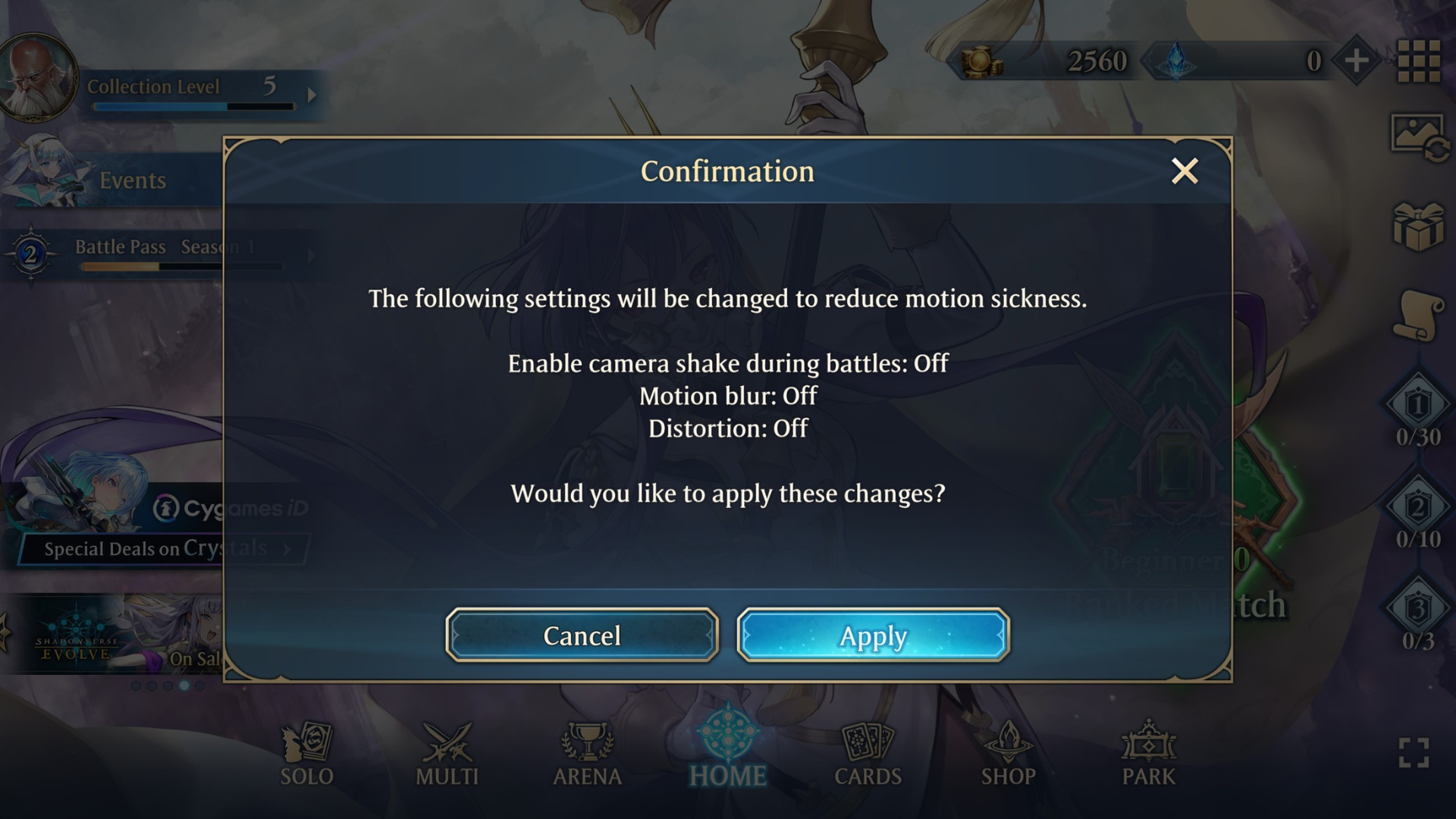 Shadowverse: Worlds Beyond | How to Change Settings - GameWith
