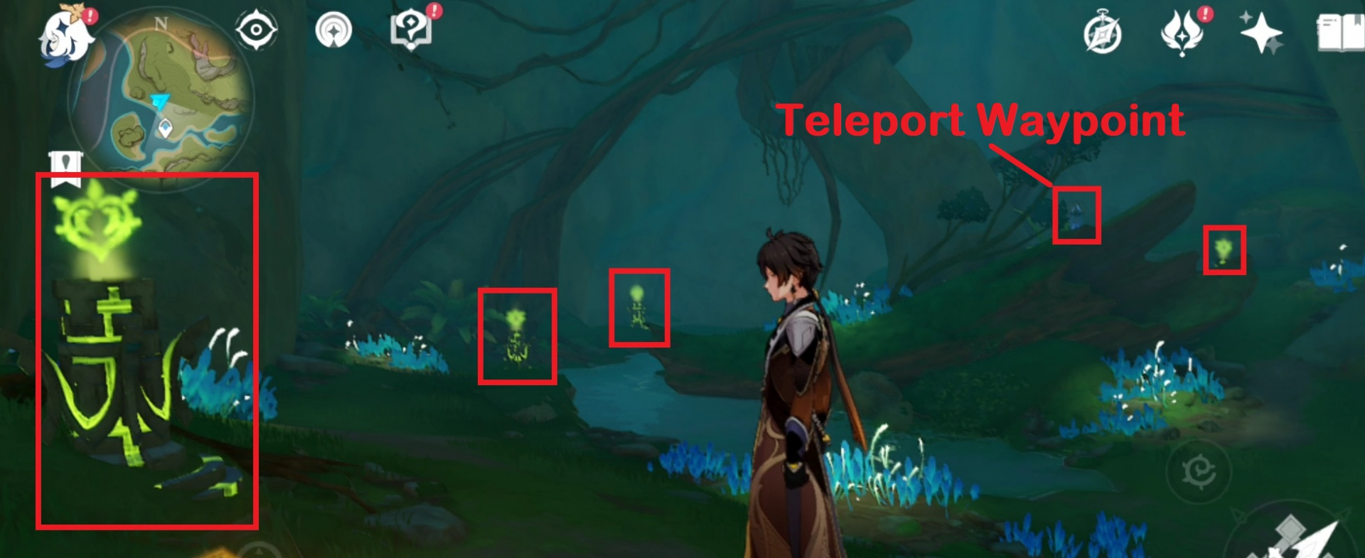 Genshin Impact | Hidden Statue of The Seven And Teleport Waypoints in ...