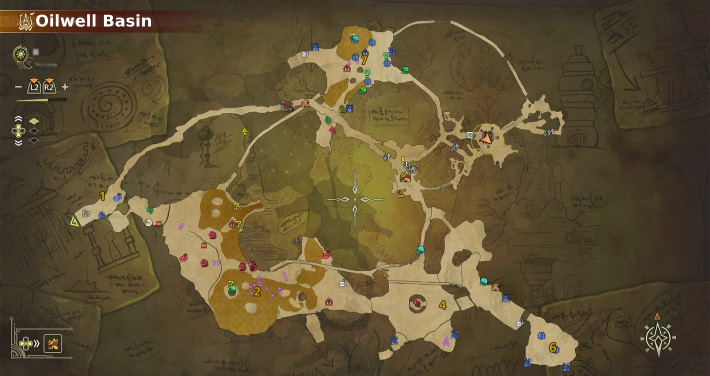 MH Wilds | Oilwell Basin Map and Camp Location Guide | Monster Hunter ...