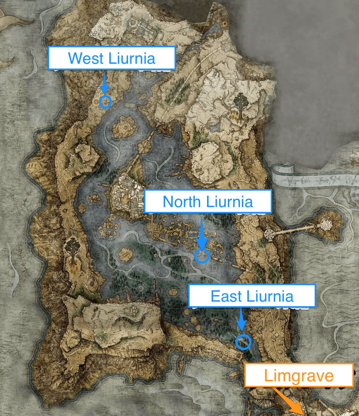 Elden Ring | Liurnia Map & Bosses Guide - GameWith