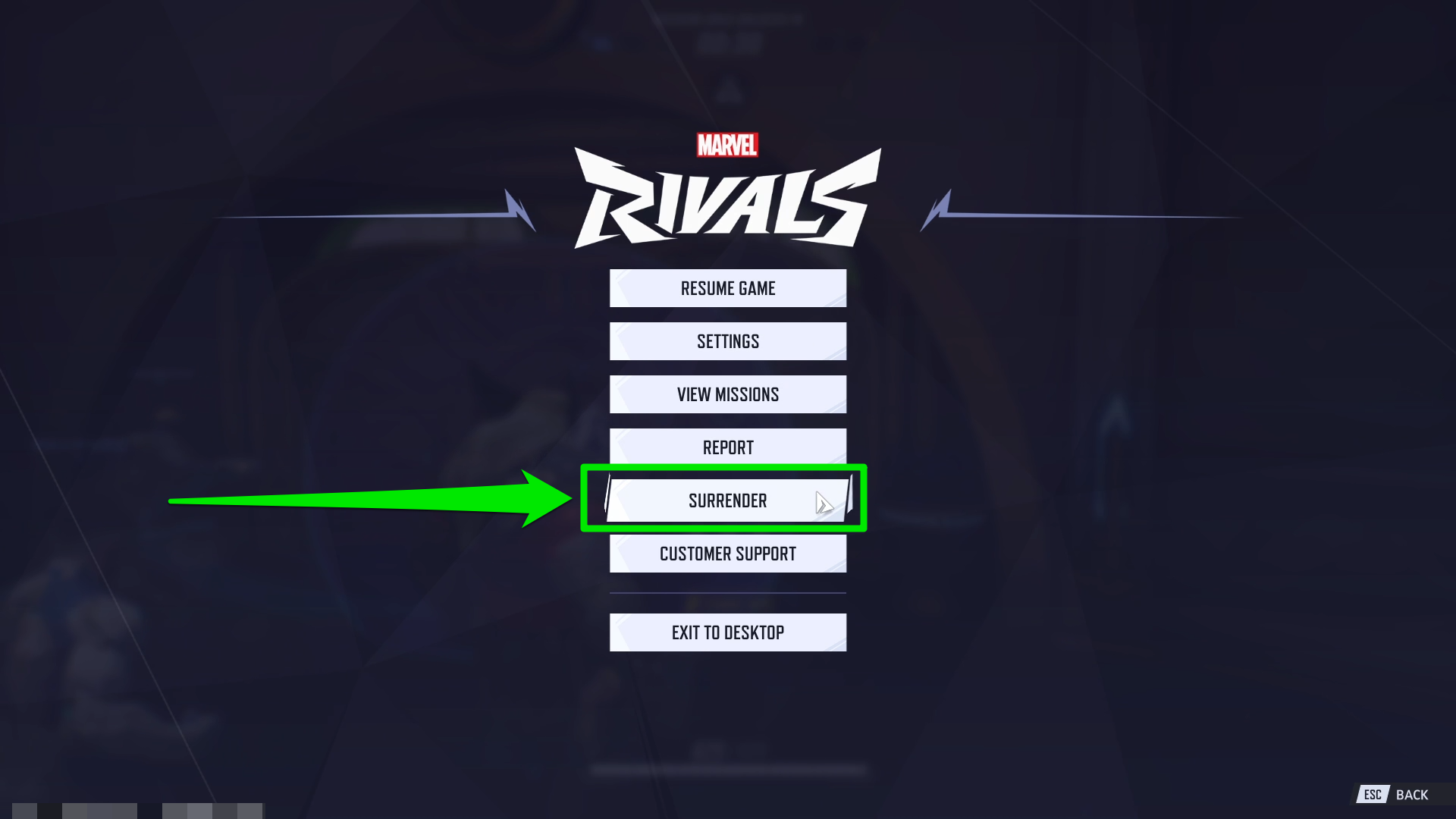 Marvel Rivals | How to Surrender in a Match - GameWith