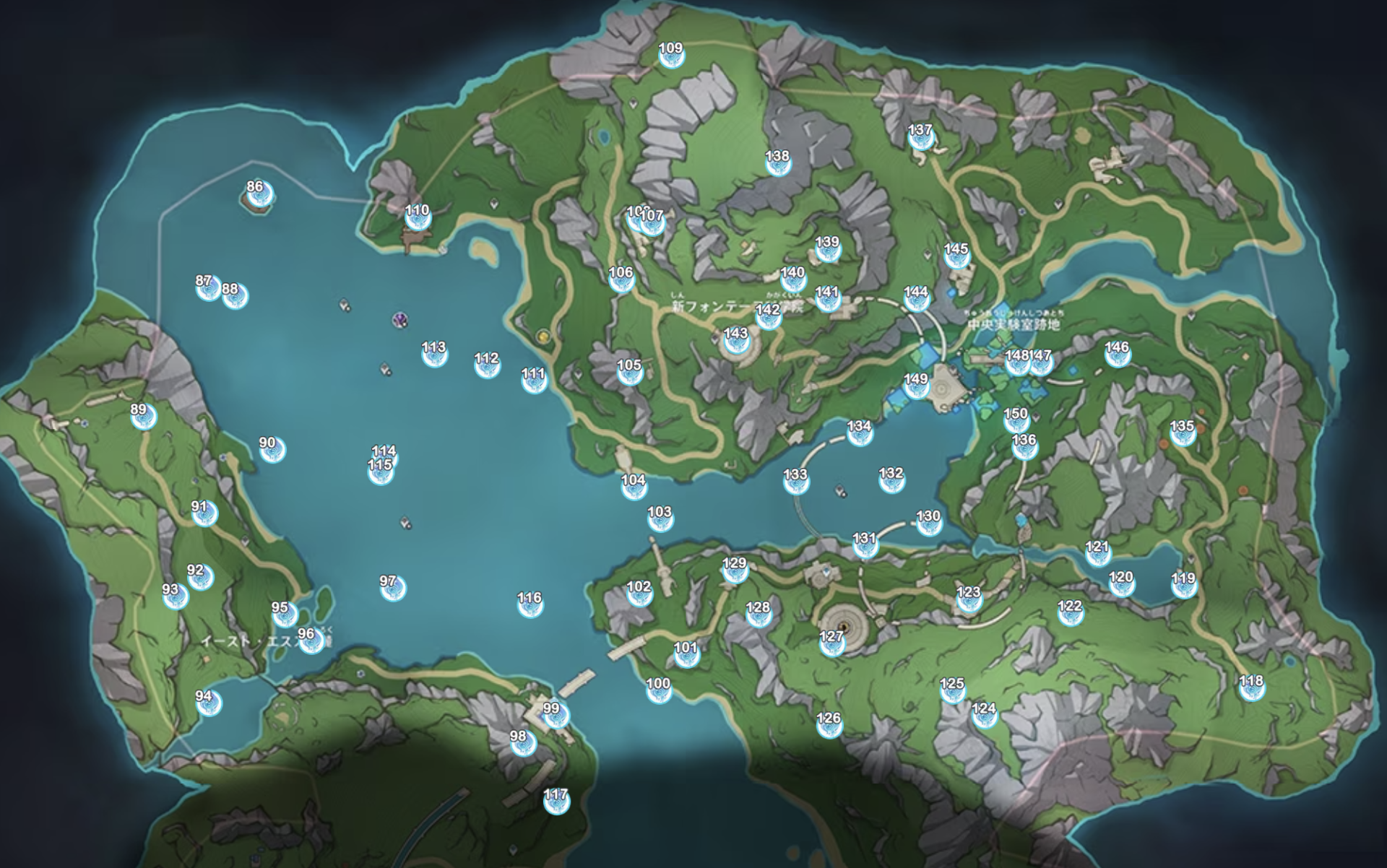 Genshin Impact | Oculus Map Location Guide - GameWith