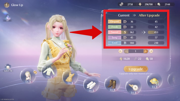 Infinity Nikki | Glow Up - How to Upgrade Outfits - GameWith