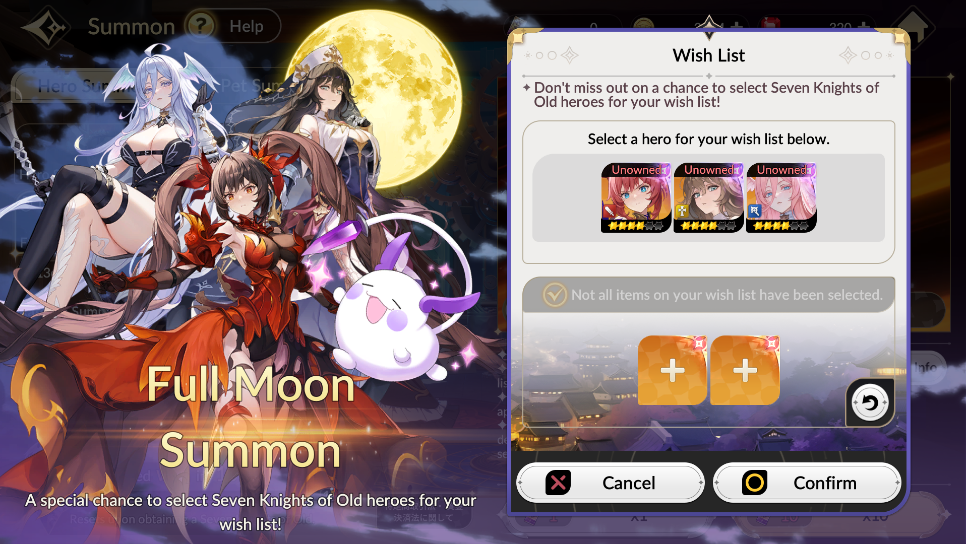 Seven Knights Rebirth | Best Full Moon Summon Heroes to Wishlist - GameWith