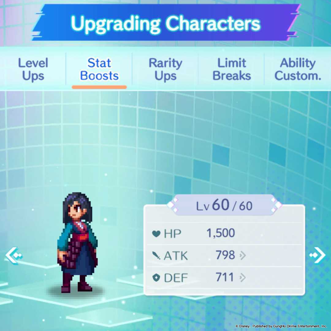 Stat Boosts Guide | Disney Pixel RPG - GameWith