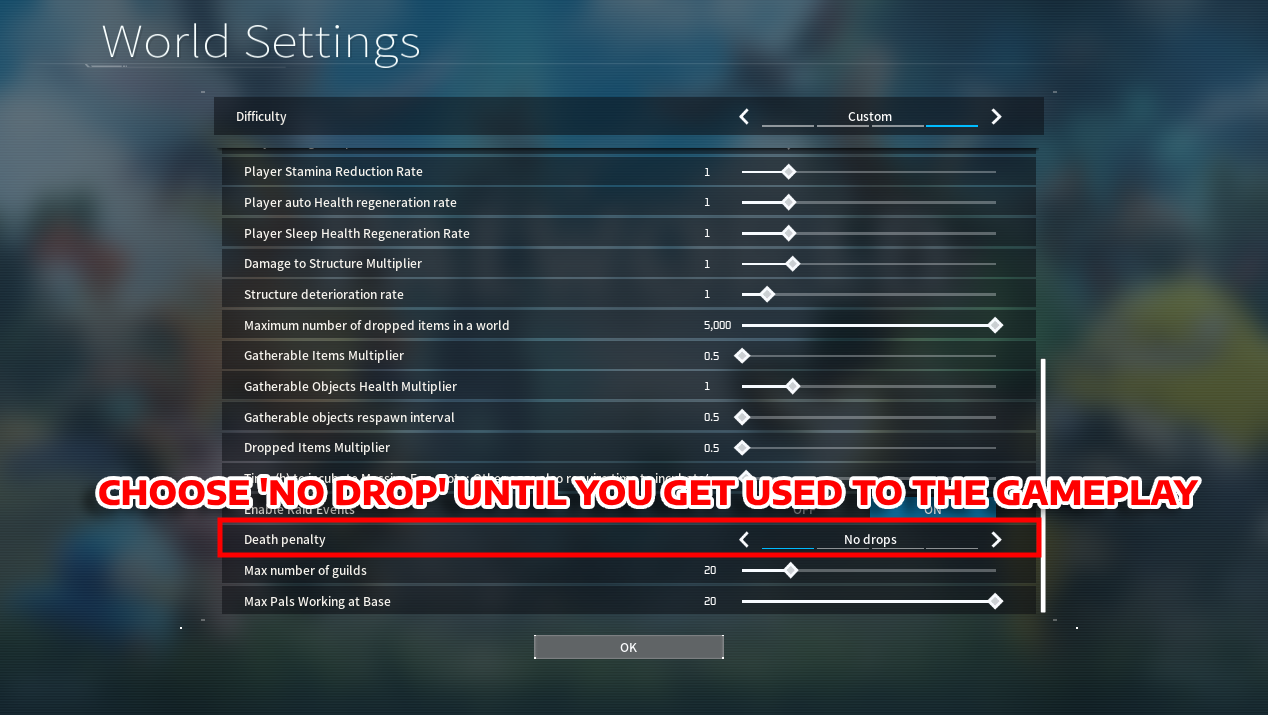 Palworld | Best World Settings - How To Change Setting - GameWith