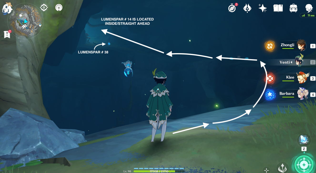 Genshin Impact | Lumenspar Locations & Interactive Map - GameWith