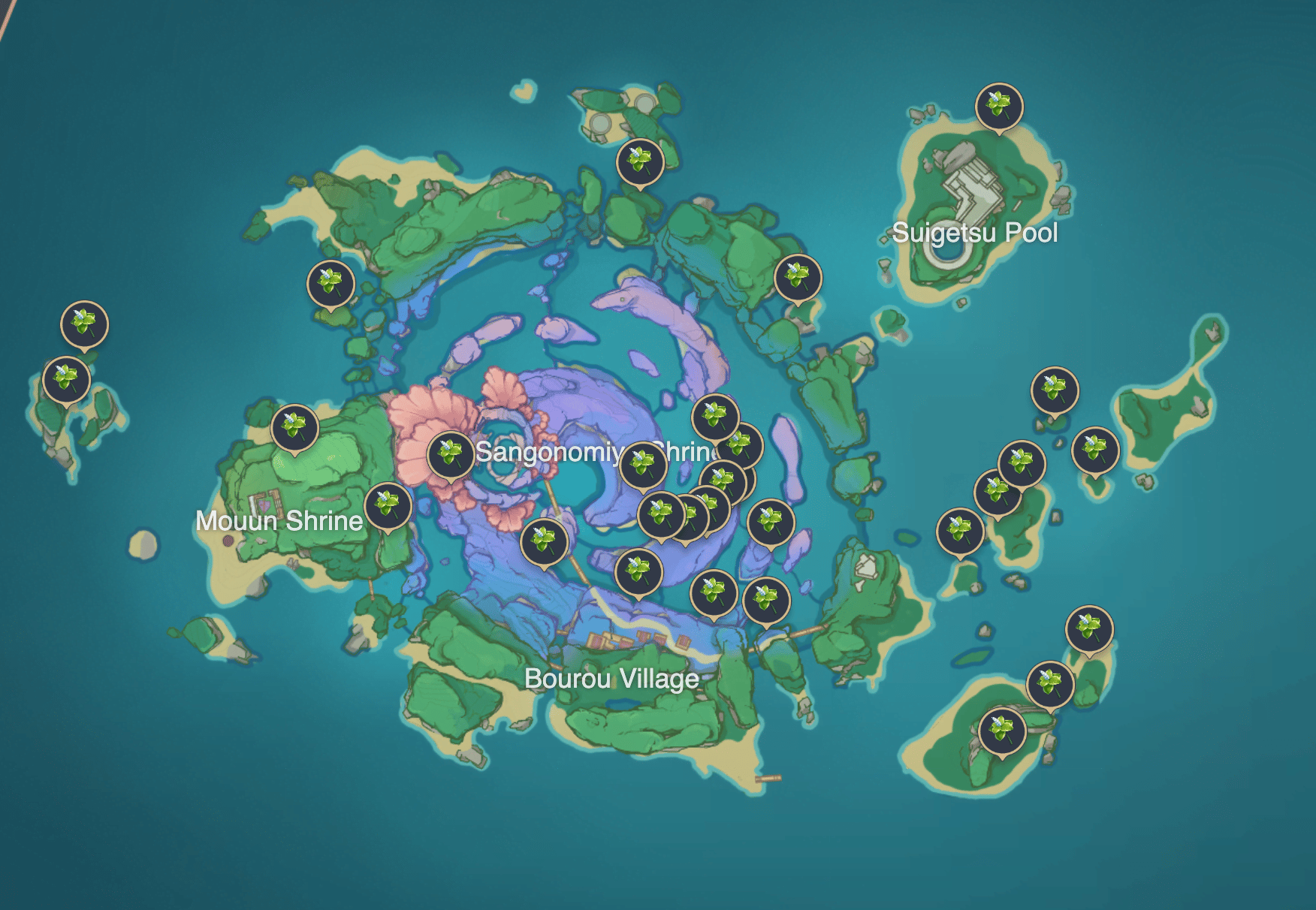 Genshin Impact | Trillion Trinket Trawl Materials Locations Guide ...