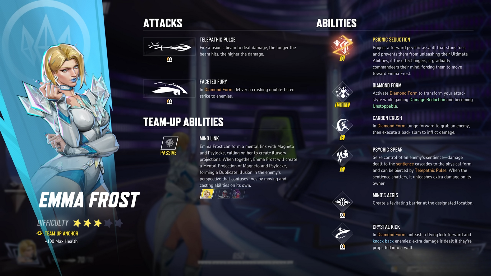 Marvel Rivals | Emma Frost Guide: How to Play, Abilities, Tier Rank and ...