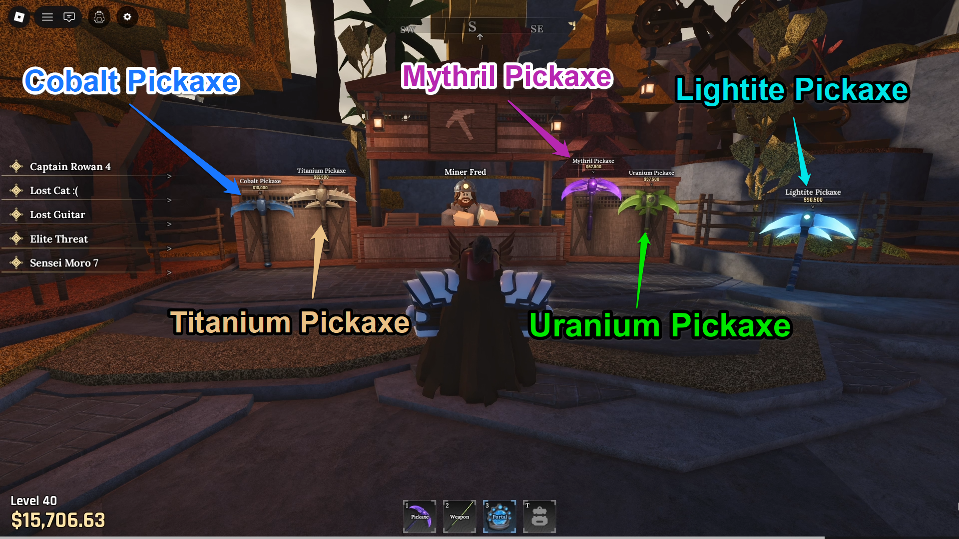 The Forge | Titanium Pickaxe Stats and Location - GameWith