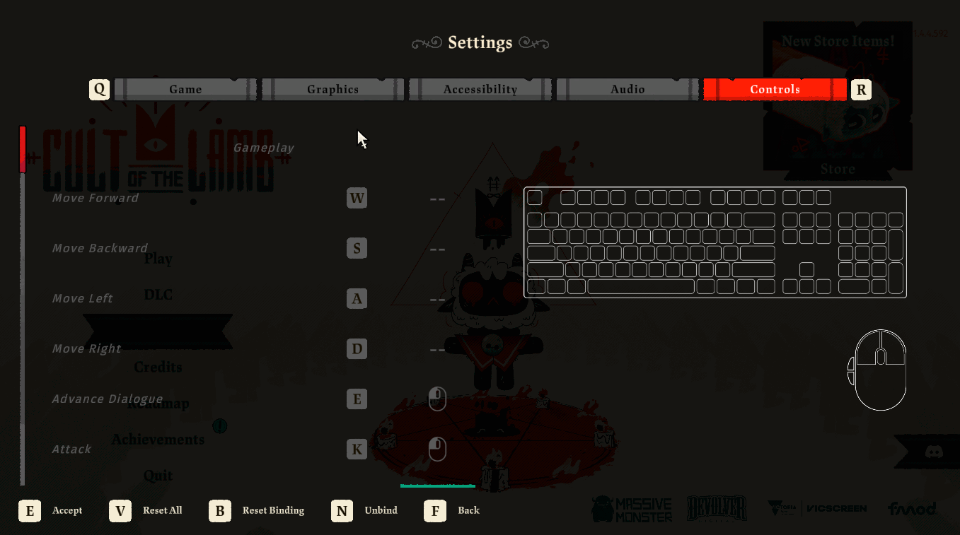 Cult of the Lamb | Controls Guide - How to Change Keybind Settings ...