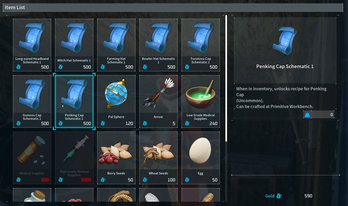 Palworld | Penking Cap Schematic - How To Get - GameWith