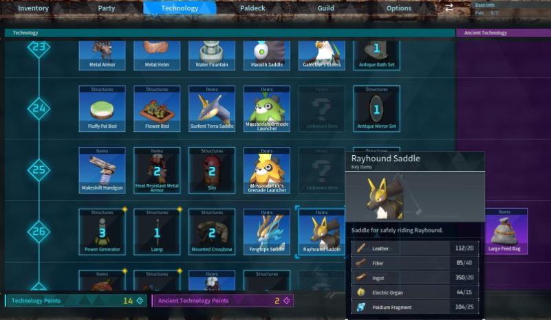 Palworld | Rayhound Saddle - How To Farm - GameWith