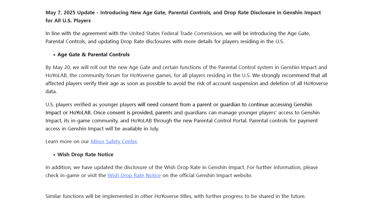 Genshin Impact | Genshin Age Verification - US Players Only - GameWith