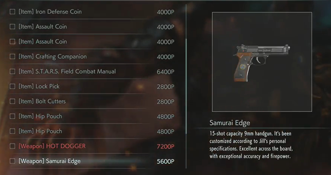 RE3 Remake | Samurai Edge - Weapon Stats & How To Get | Resident Evil 3 ...